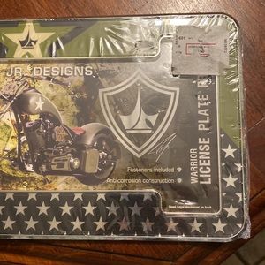 Couture Warrior | Other | Warrior License Plate Frame Paul Jr Designs ...